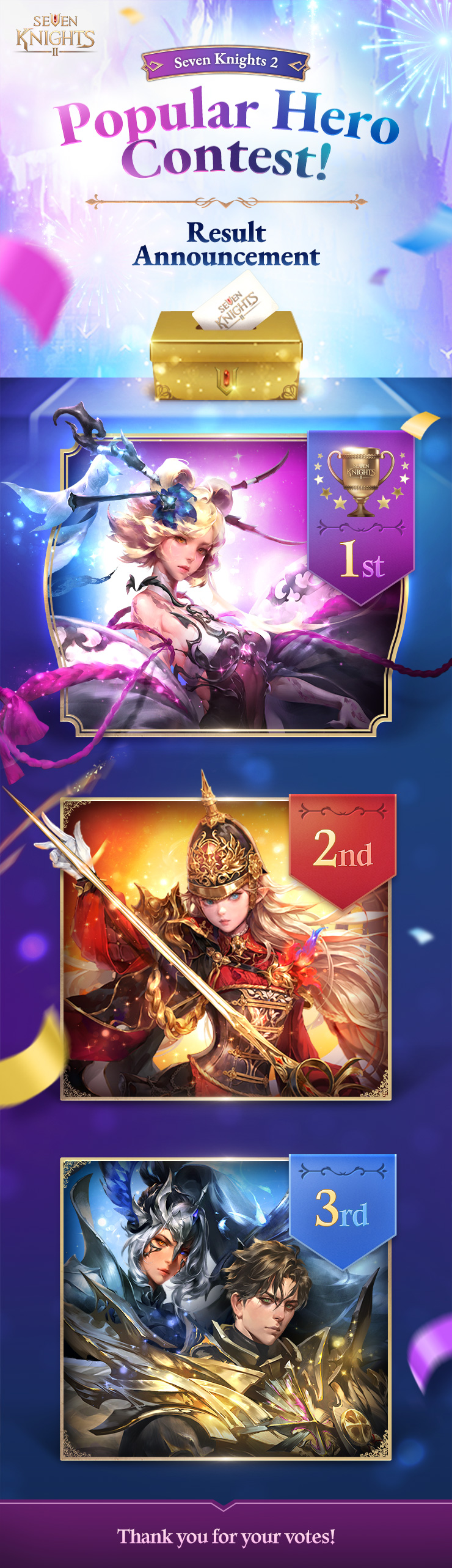 [11/30] Popular Hero Contest! - Result Announcement - Seven Knights 2 ...