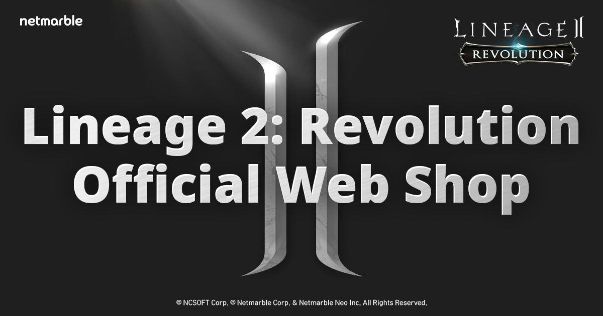 Official Lineage 2: Revolution Web Shop