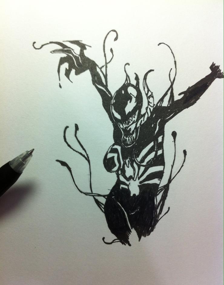 She-Venom Drawing - MARVEL Future Fight